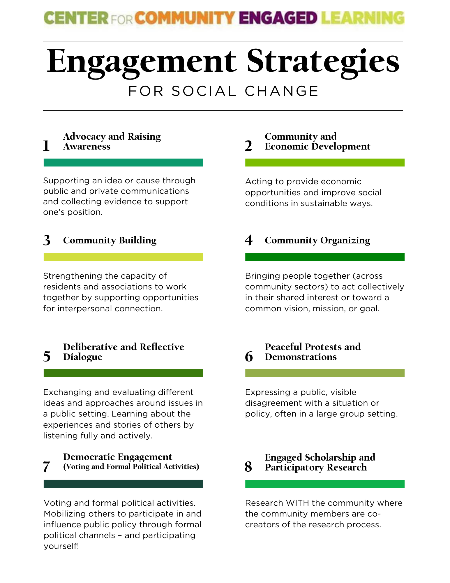 Defining Community Engaged Learning at MSU - Center for Community ...